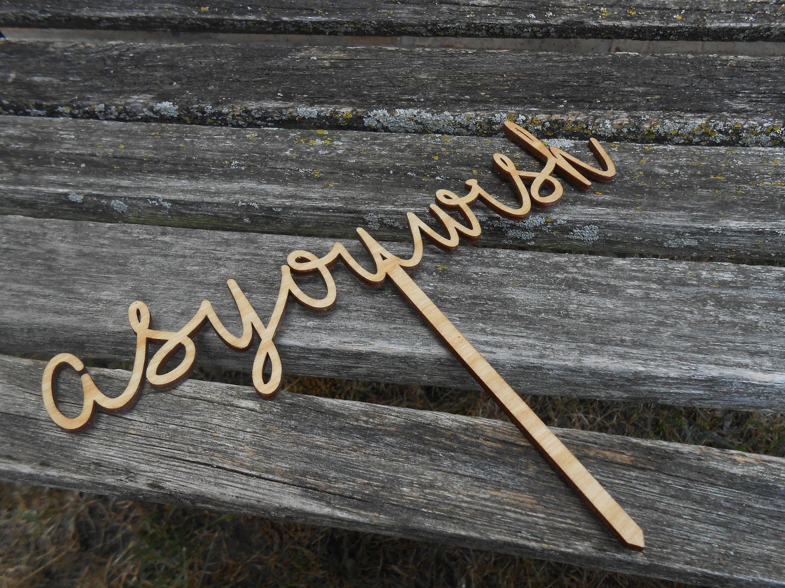 As You Wish Cake Topper. True Love. Laser Cut, or Choose Your Text ...