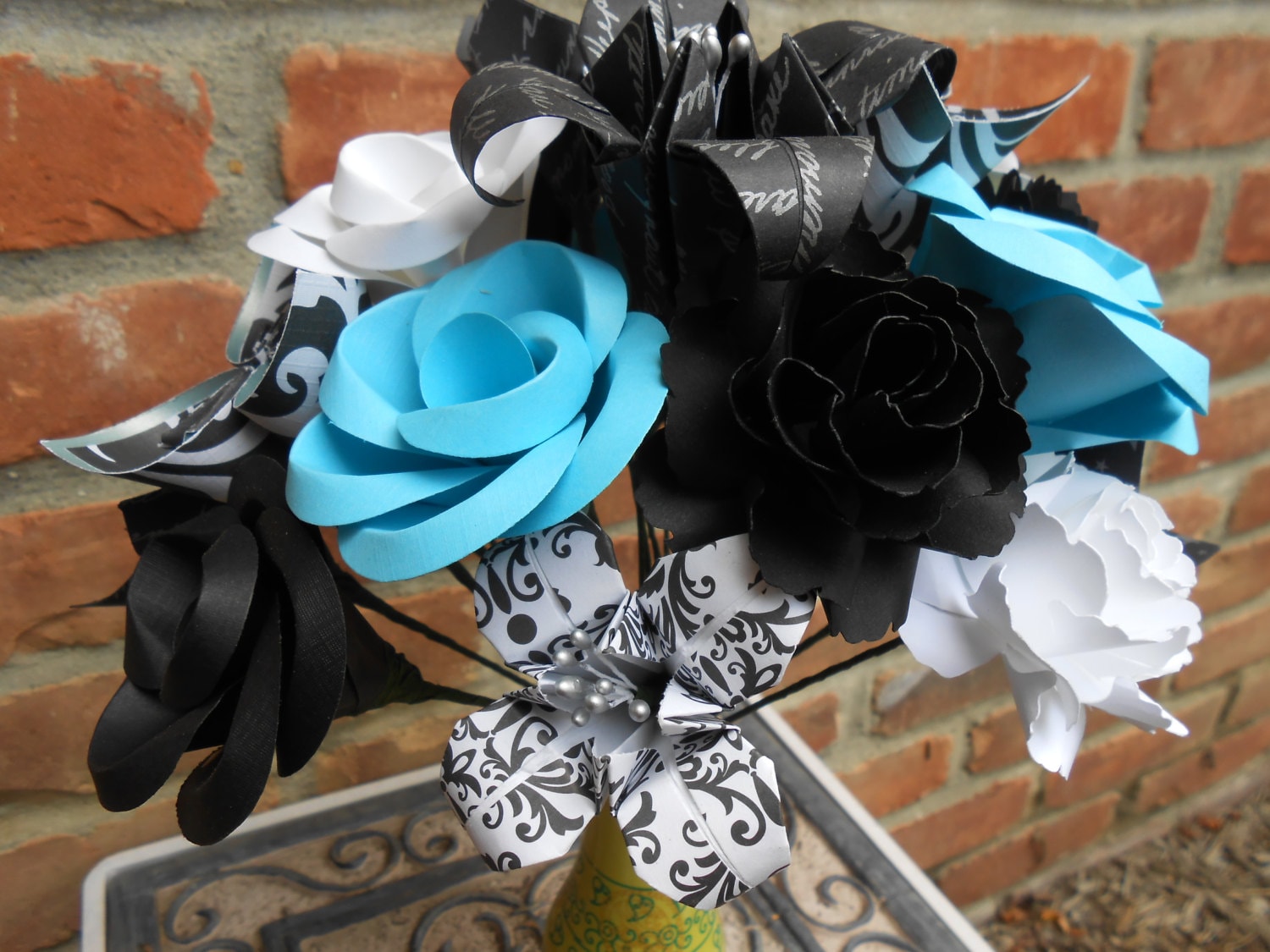 Paper Flower Bouquet. CHOOSE YOUR COLORS. Wedding | Etsy