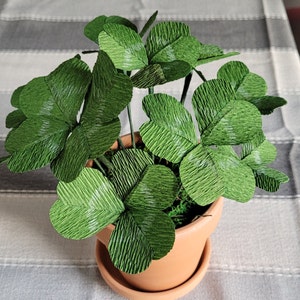 Potted Clover Plant. Paper Clover. St. Patrick's Day, First Anniversary ...