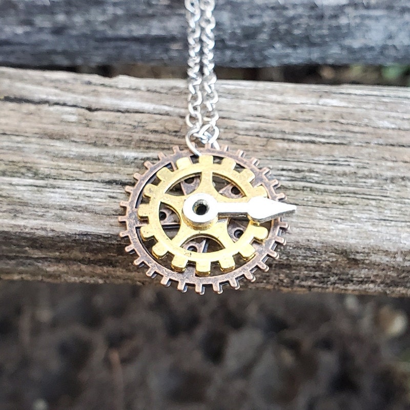 Gear Necklace - Etsy