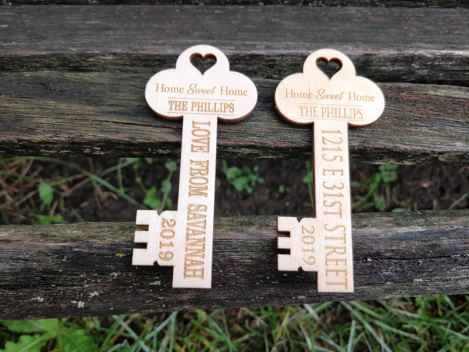 Custom Key Ornament. Christmas Gift, Holiday Gift. Laser Engraved ...