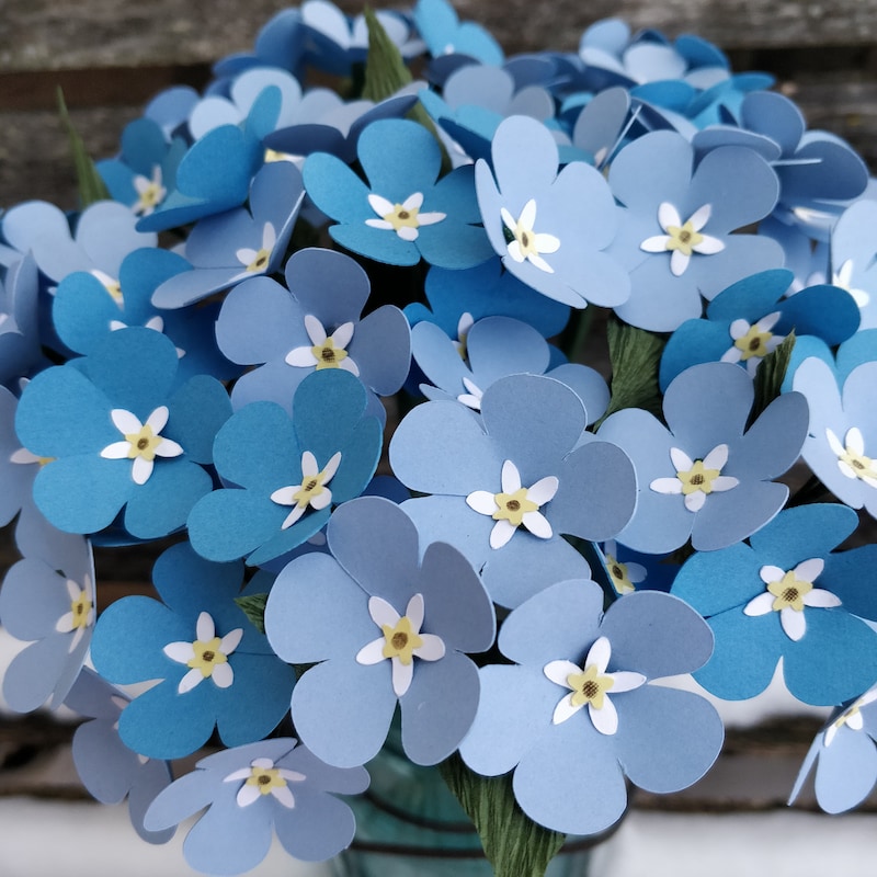 Forget Me Not Paper - Etsy