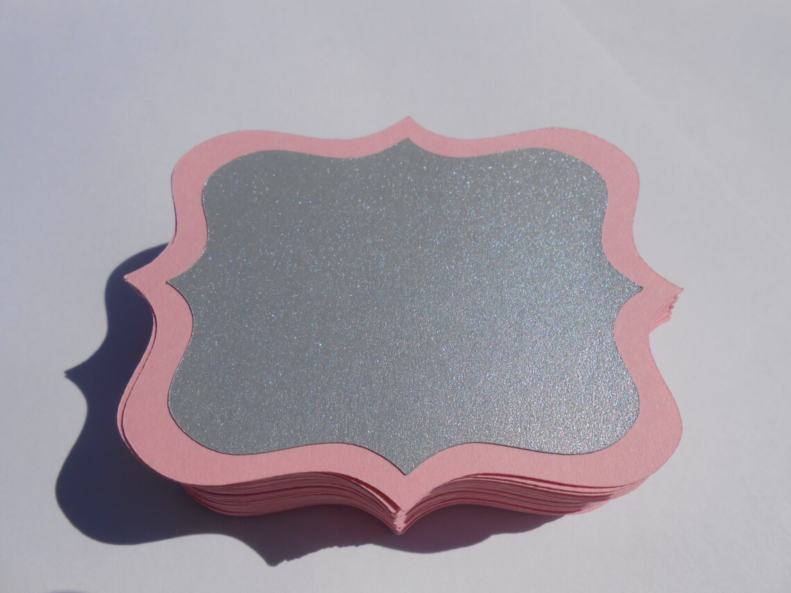 30 Layered Fancy Tags. 4 Inch. CHOOSE YOUR COLORS. Custom - Etsy