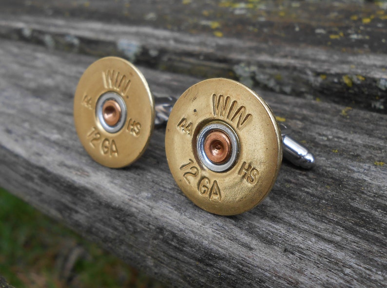 Shotgun Shell Cufflinks 12g. Wedding Groomsmen Gift Dad. - Etsy