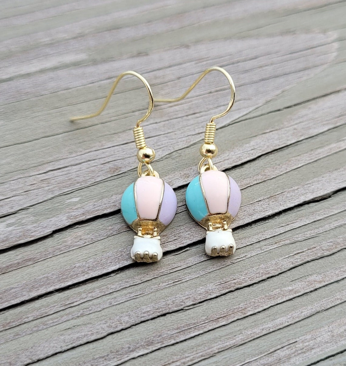 Hot Air Balloon Earrings. CHOOSE YOUR COLOR. Gift for Wedding ...
