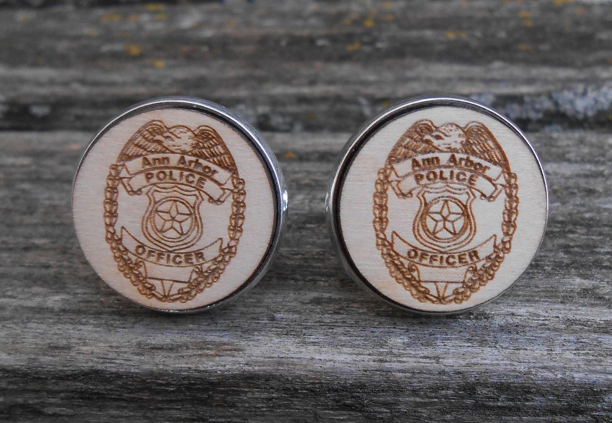 Police Custom Cufflinks. Wedding Men's Groom Gift | Etsy