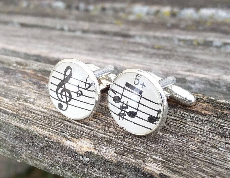 Vintage Sheet Music Cufflinks. Wedding Anniversary | Etsy