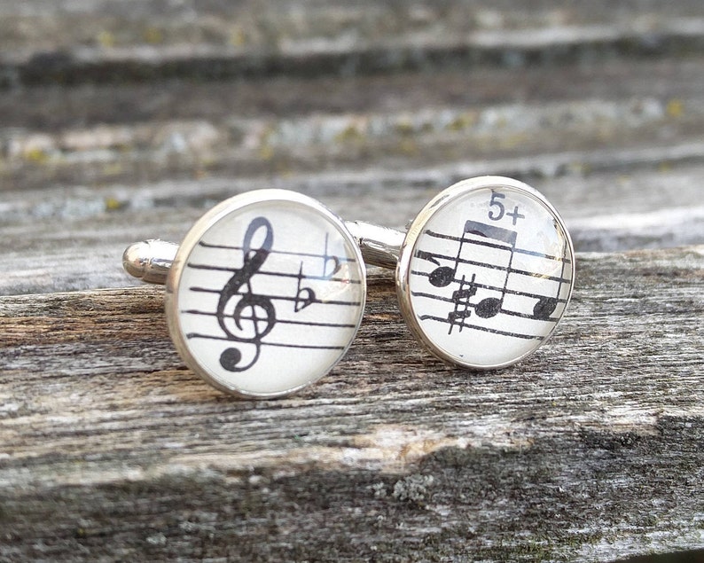 Vintage Sheet Music Cufflinks. Wedding Anniversary | Etsy
