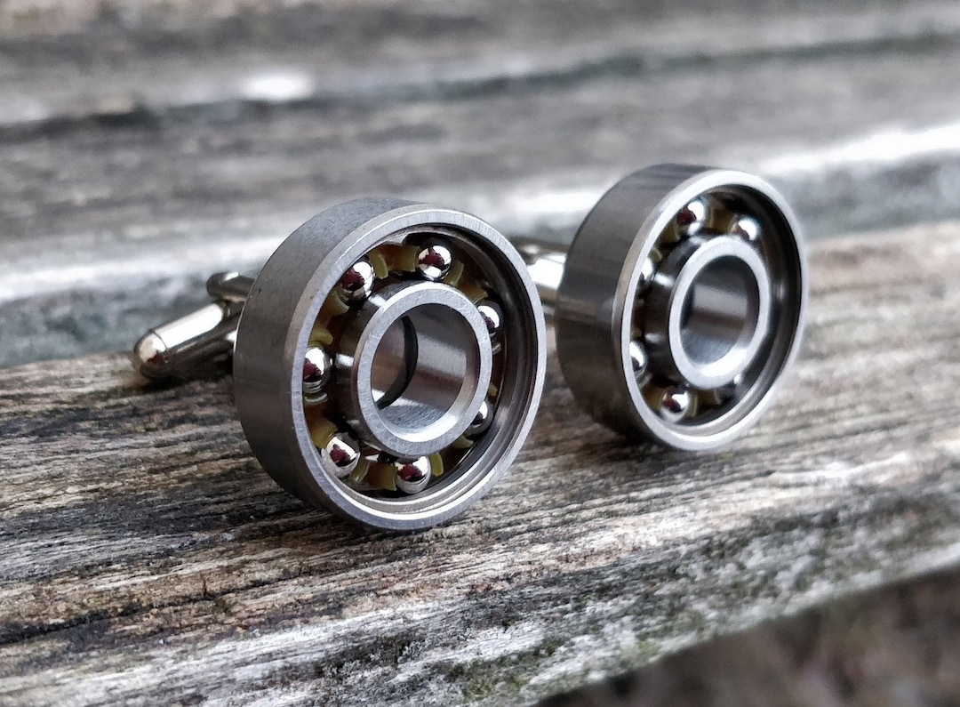 Ball Bearing Cufflinks. Wedding, Groom, Groomsmen Gift, Dad., Father's ...