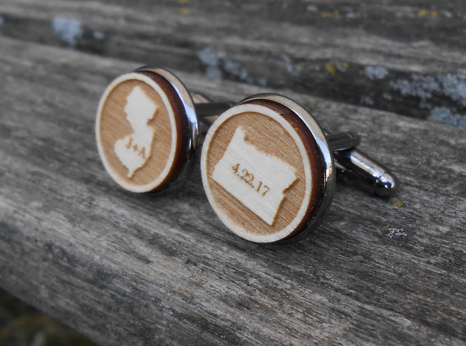 Personalized State Cufflinks. or Country. Gift for Groom, Wedding ...