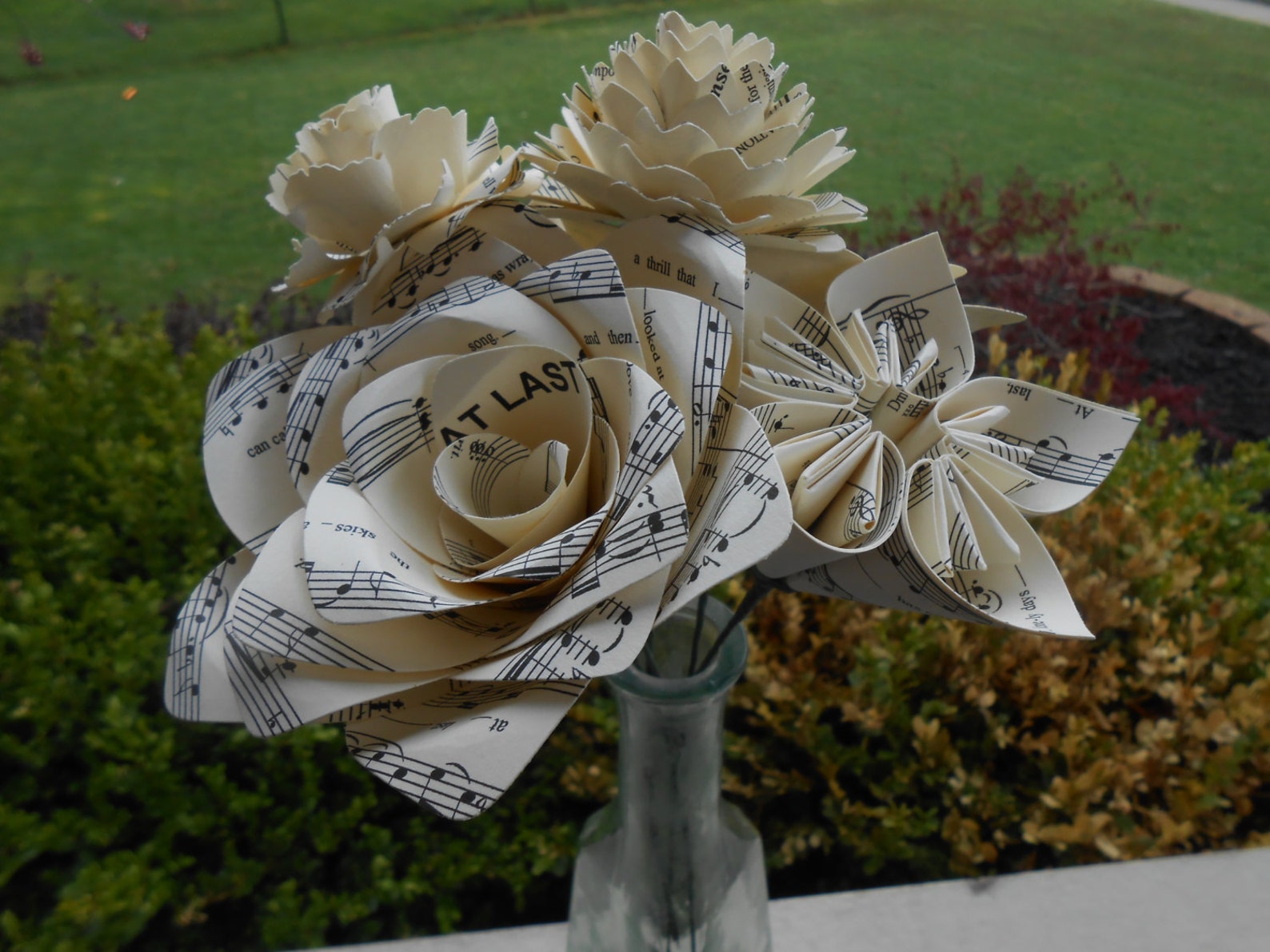 Sheet Music Custom Bouquet. CHOOSE YOUR SONG! Valentine's, Anniversary ...