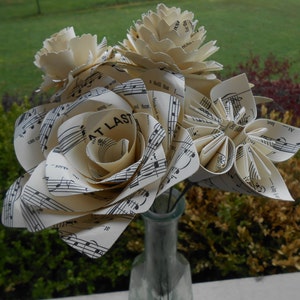 Sheet Music Custom Bouquet. CHOOSE YOUR SONG! Valentine's, Anniversary ...