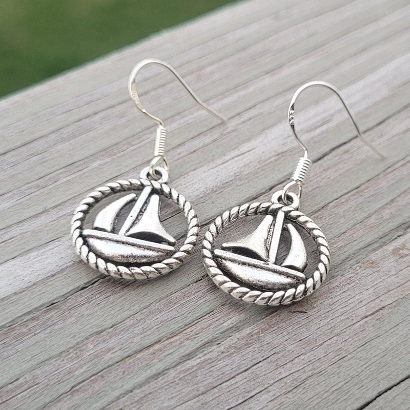 Sailboat Earrings - Etsy