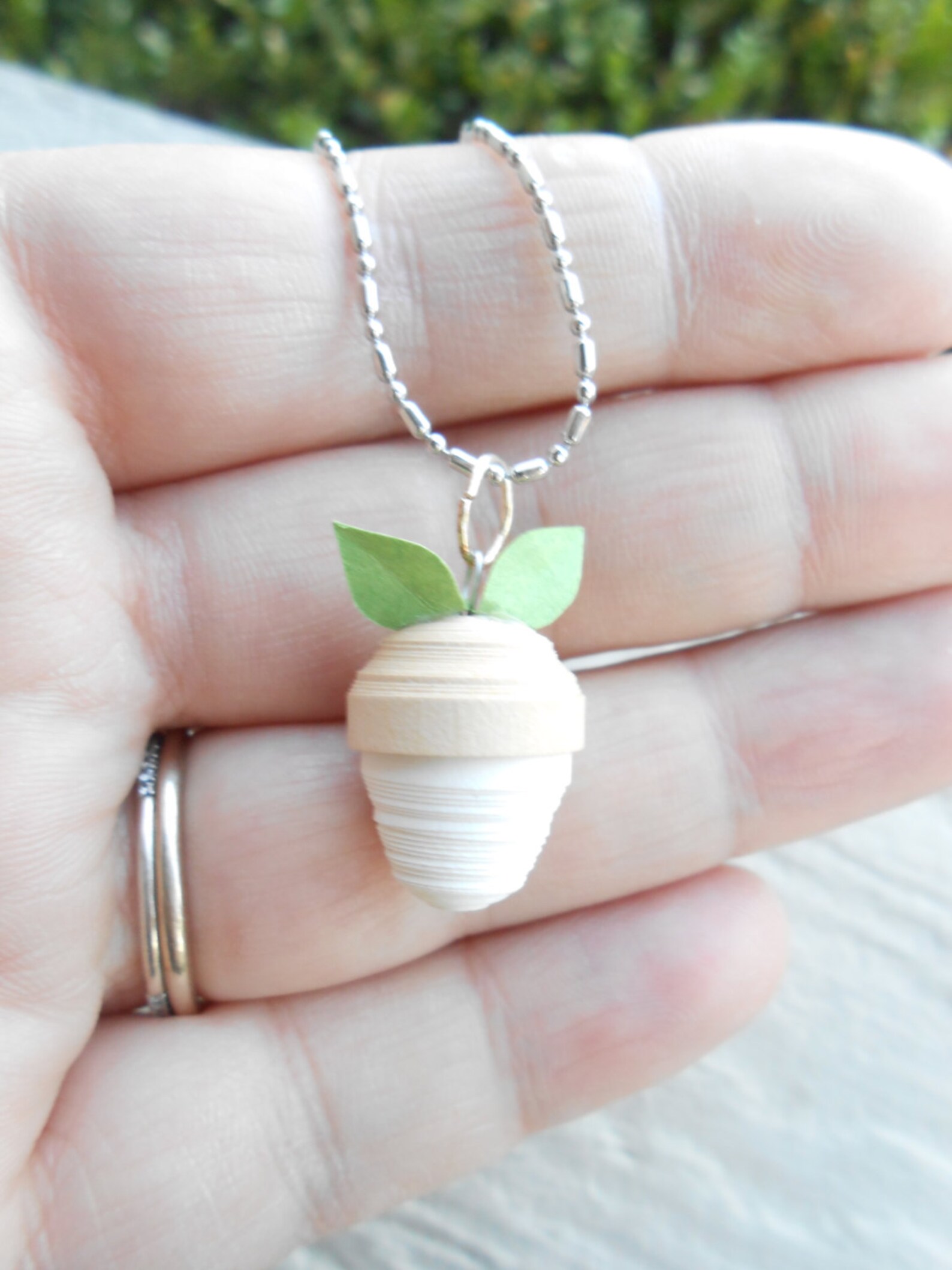 Acorn Necklace. CHOOSE YOUR COLORS. Quilling. Wedding Gift - Etsy