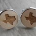 Wood Texas Cufflinks. Laser Engraved. Wedding, Groom, Groomsmen Gift ...