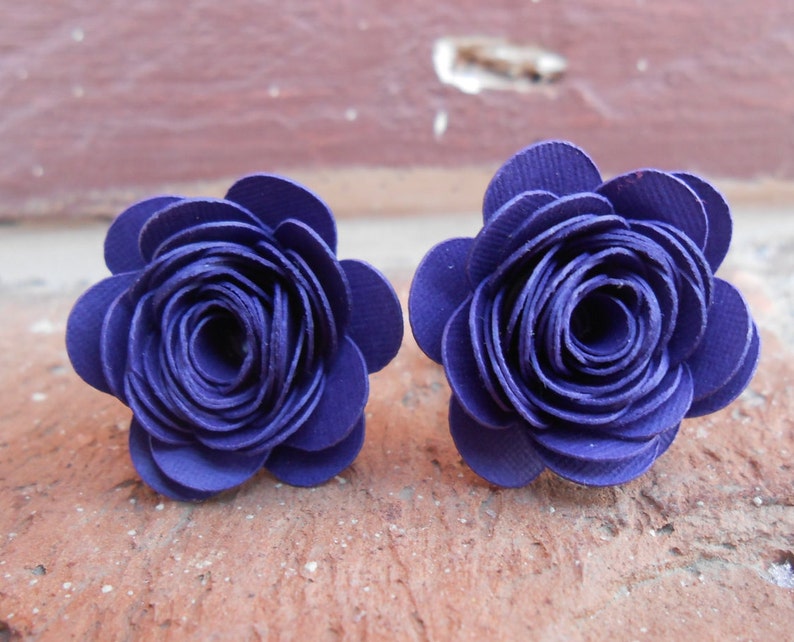 Paper Flower Cufflinks. CHOOSE YOUR COLORS Wedding Groom - Etsy