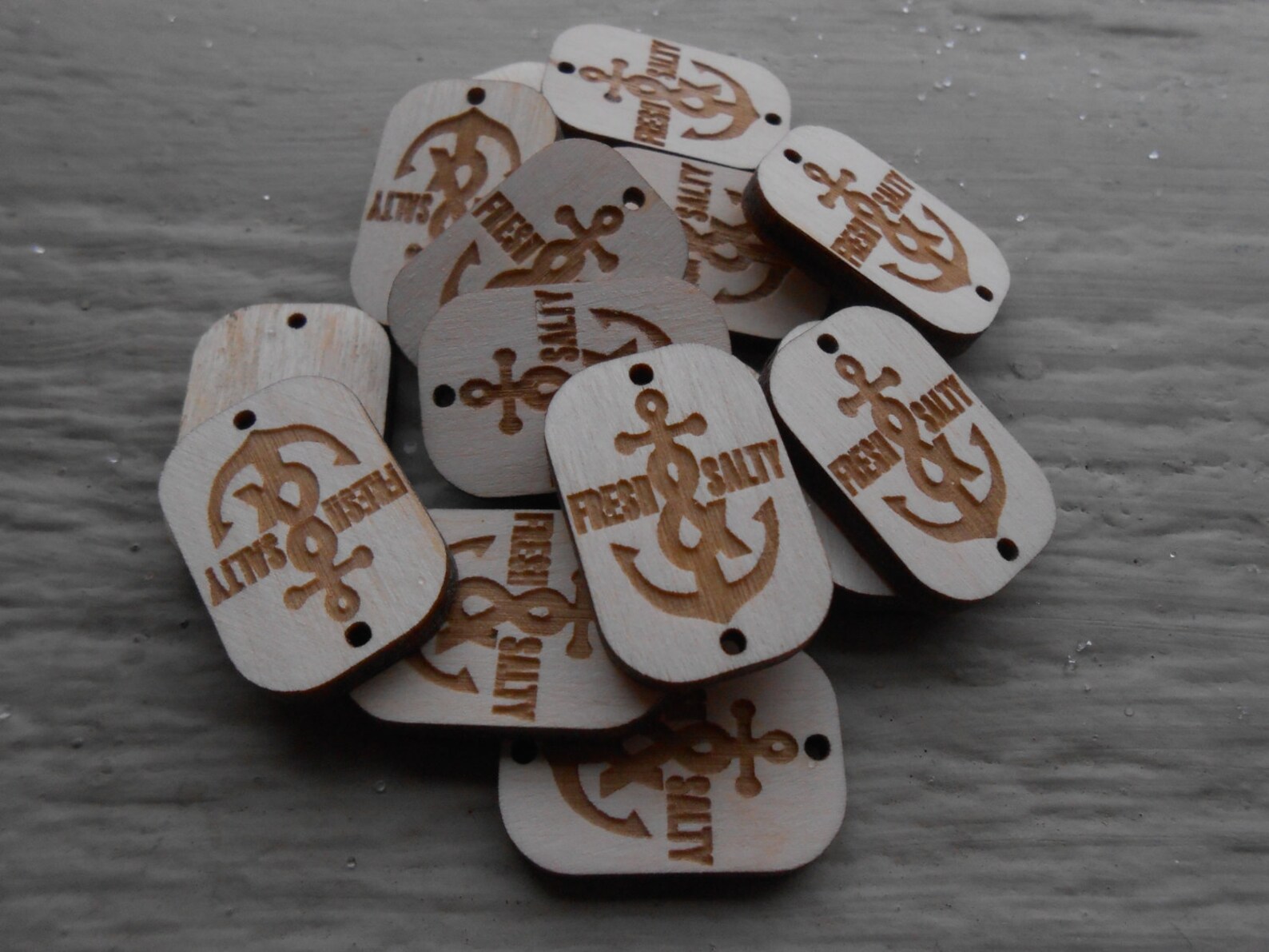 50 "your Logo" Tags. Custom Store Tags. Laser Engraved Wood. Custom ...
