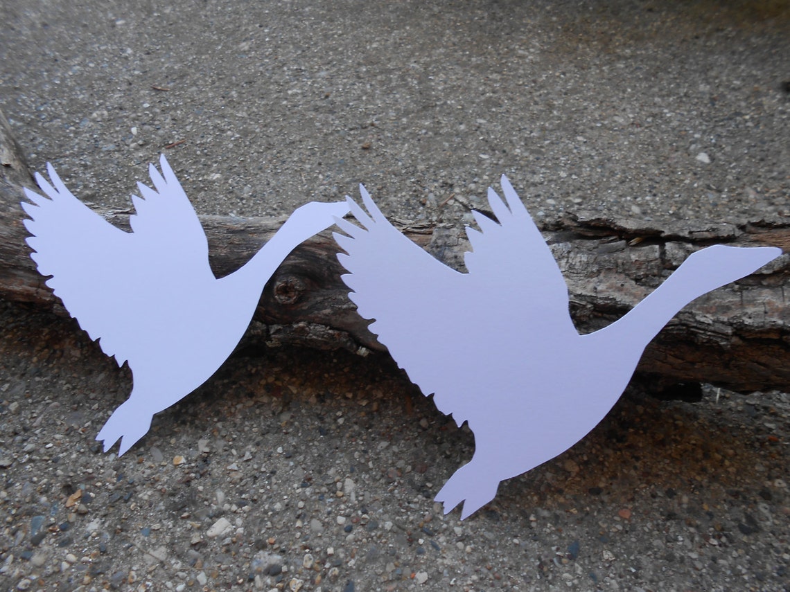 25 Flying Geese Cutouts. 5 Inch. Your Choice of Color. Custom | Etsy