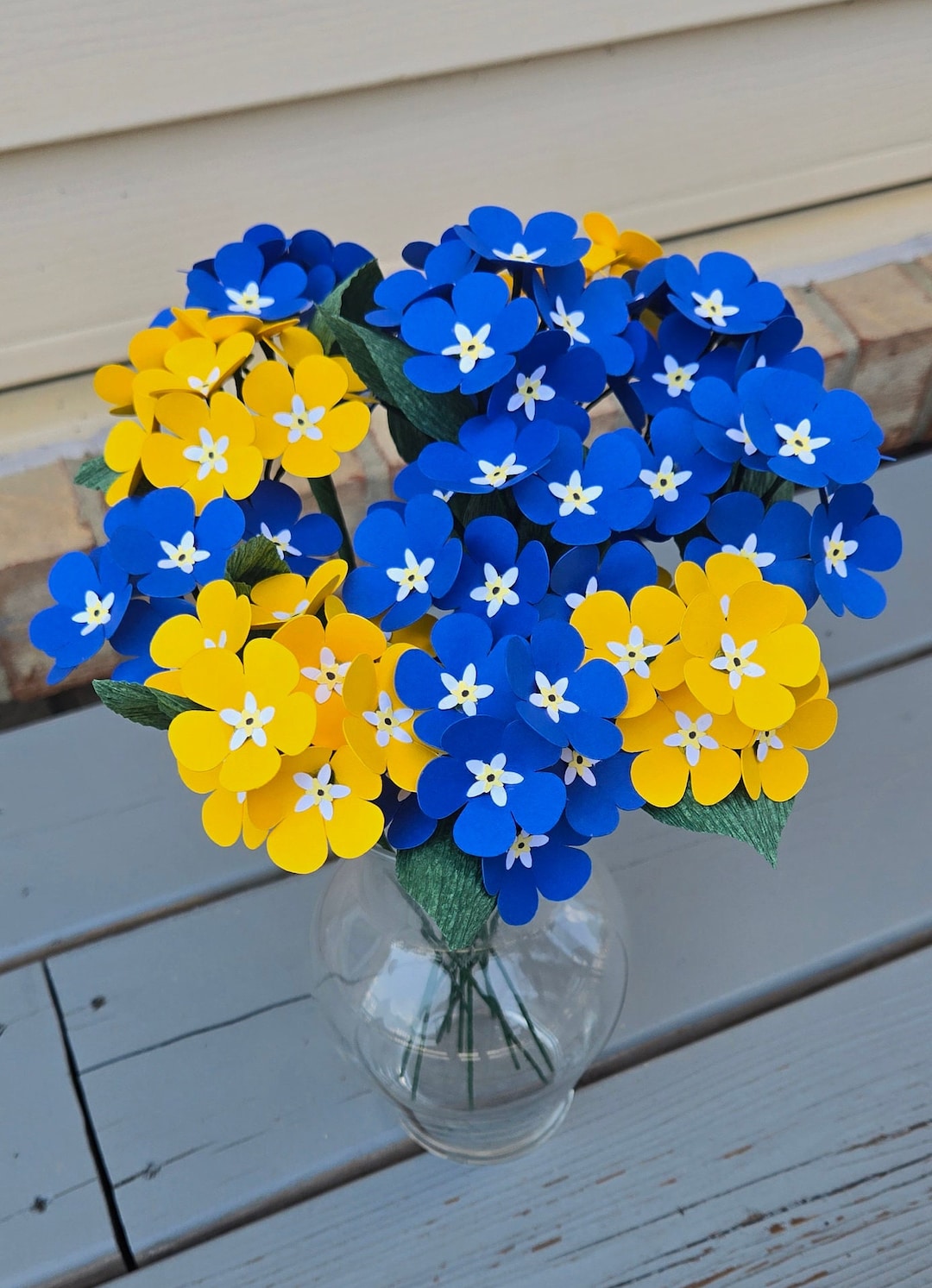 Forget Me Not Bouquet. CHOOSE YOUR COLORS. Handmade Bouquet ...