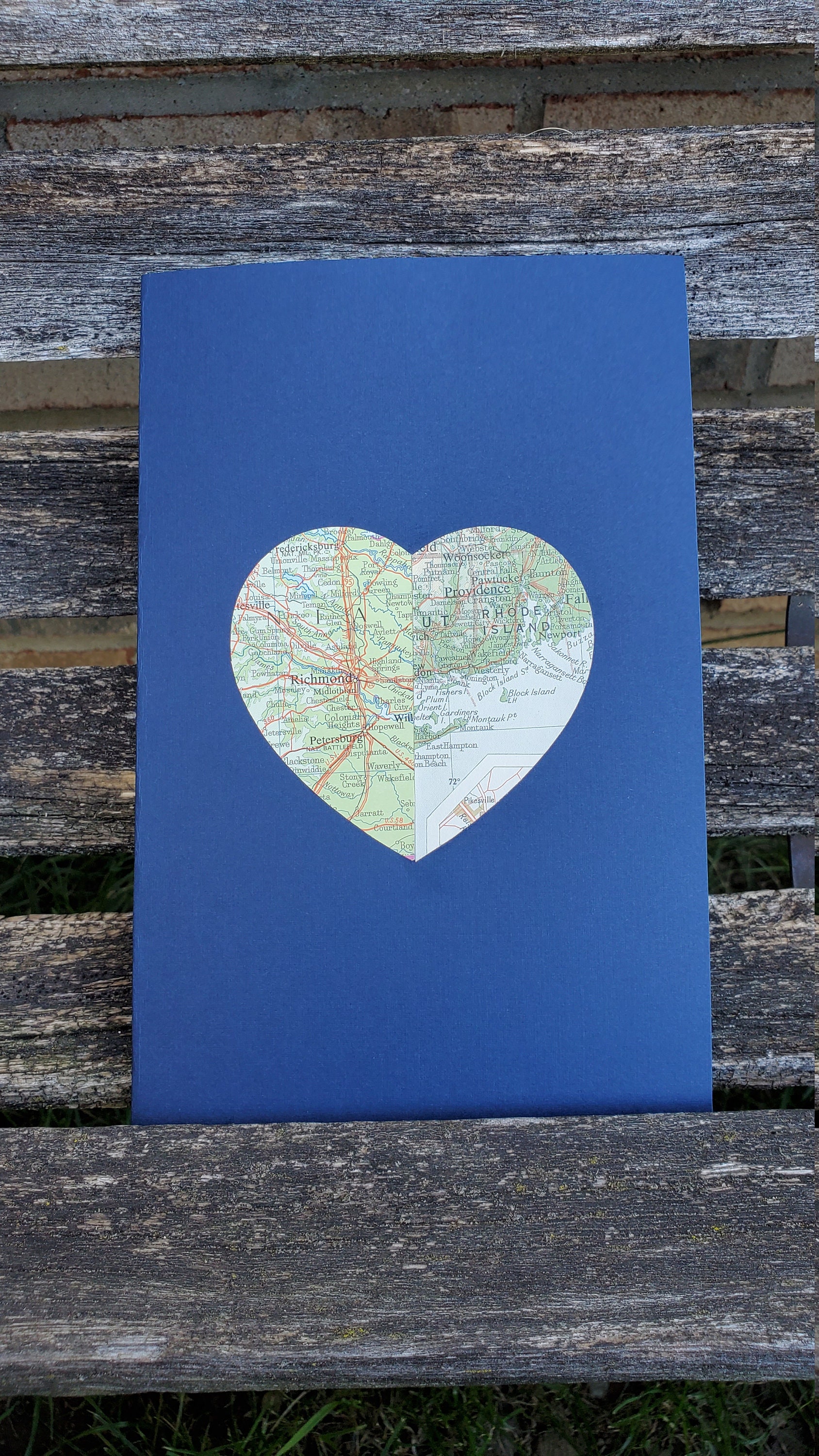 Vintage Map Card. CHOOSE YOUR PLACES Wedding Thank You - Etsy