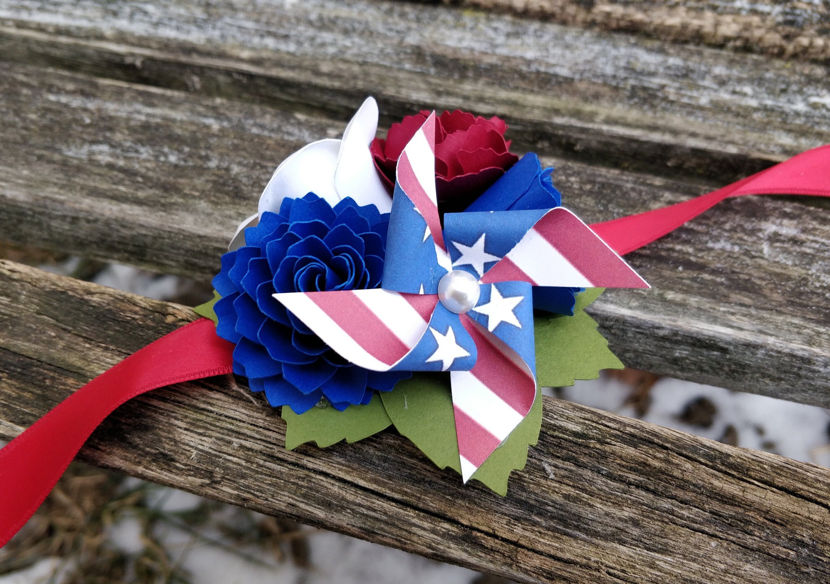 Pinwheel Custom Corsage. CHOOSE YOUR COLORS. Wrist or Pin-on. | Etsy