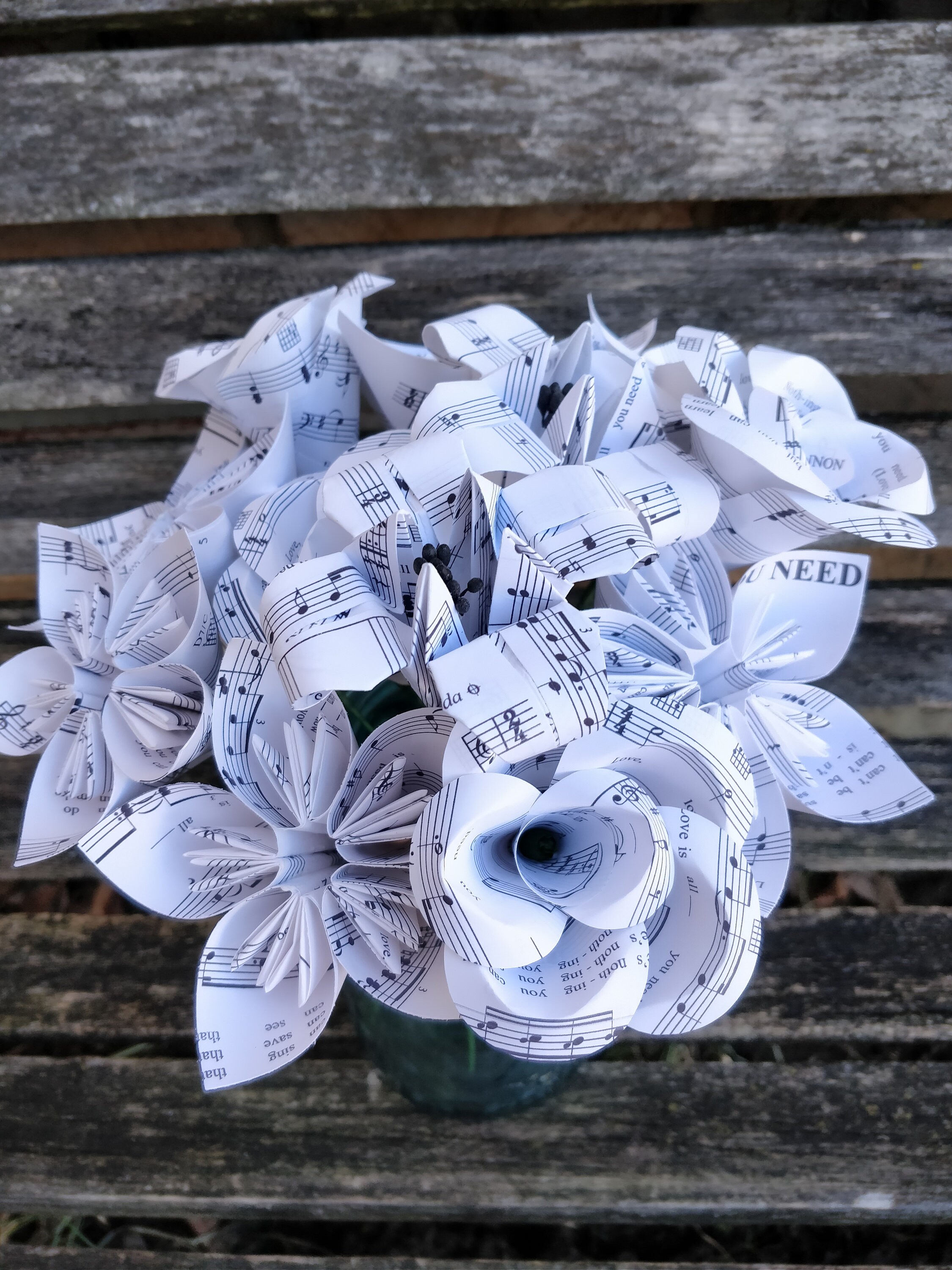 Sheet Music Custom Bouquet. CHOOSE YOUR SONG! Valentine's, Anniversary ...