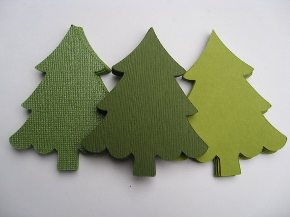 100 Christmas Trees. CHOOSE SIZE & COLORS. Custom Orders | Etsy