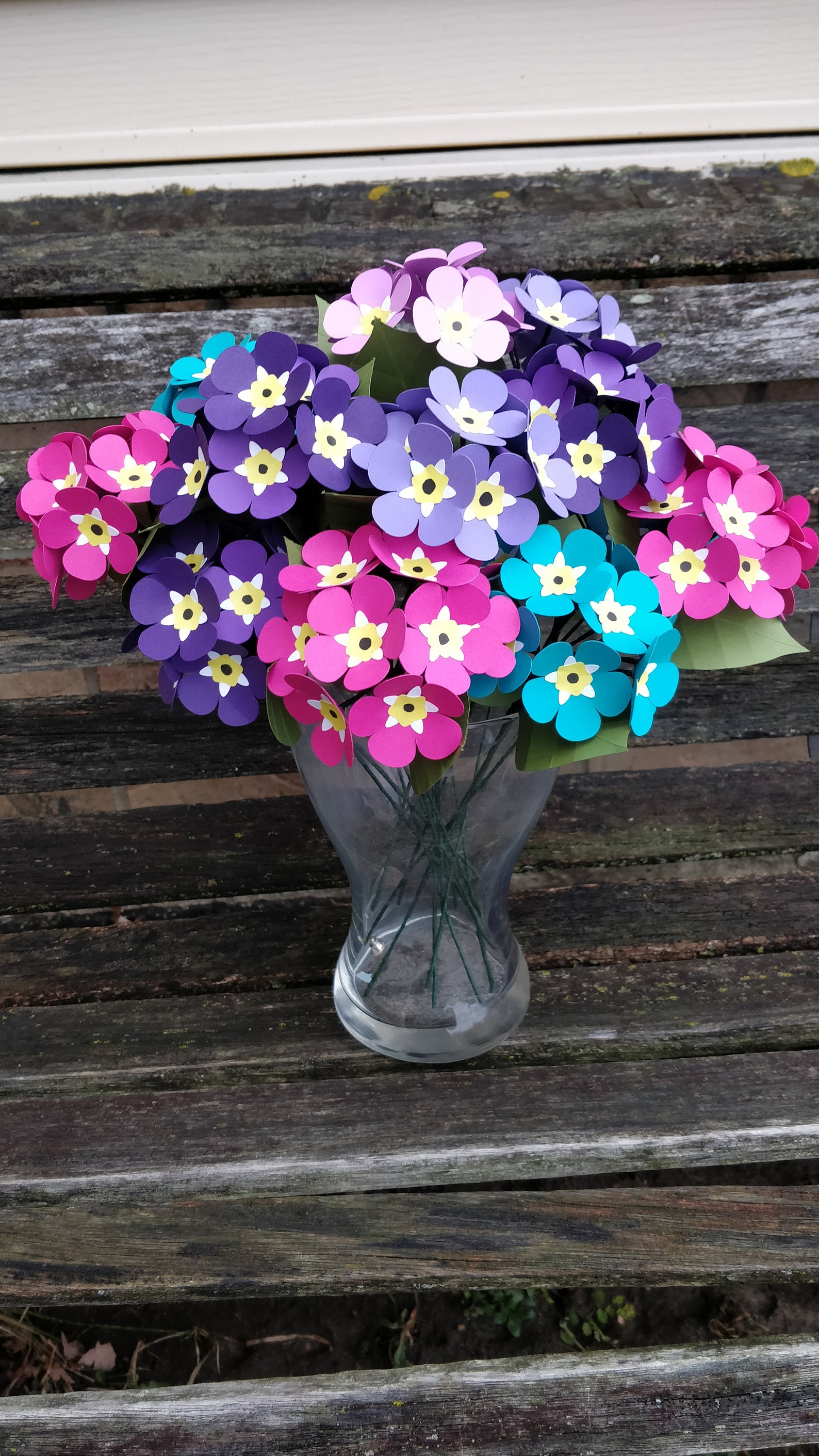 Forget Me Not Bouquet Large Size. CHOOSE YOUR COLORS. | Etsy