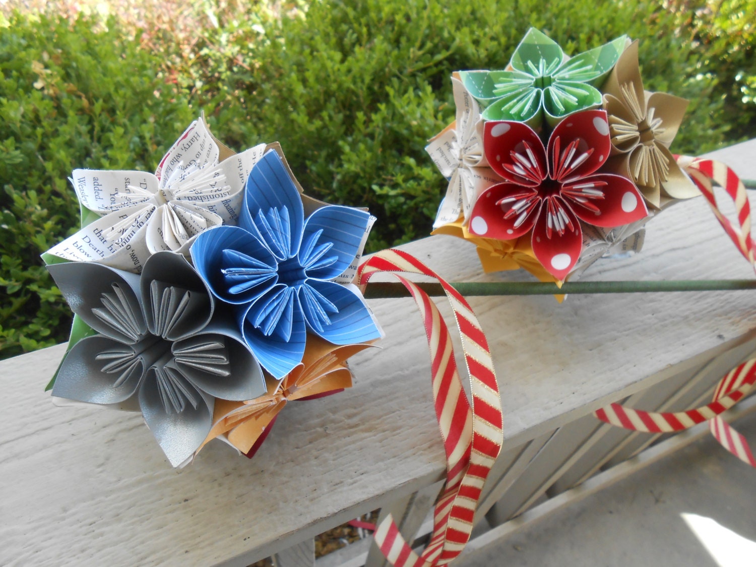 Kusudama Ball Wands. CHOOSE YOUR OWN Book Colors Etc. Flower | Etsy