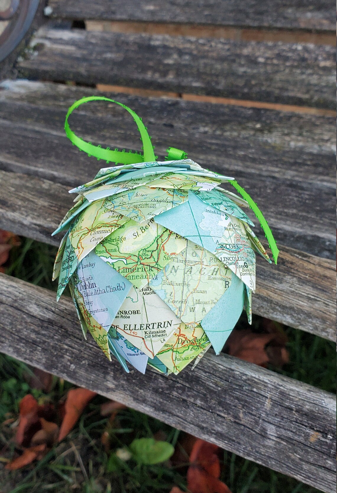 Ireland Map Paper Ornament. Decoration, Christmas, Gift, Birthday ...