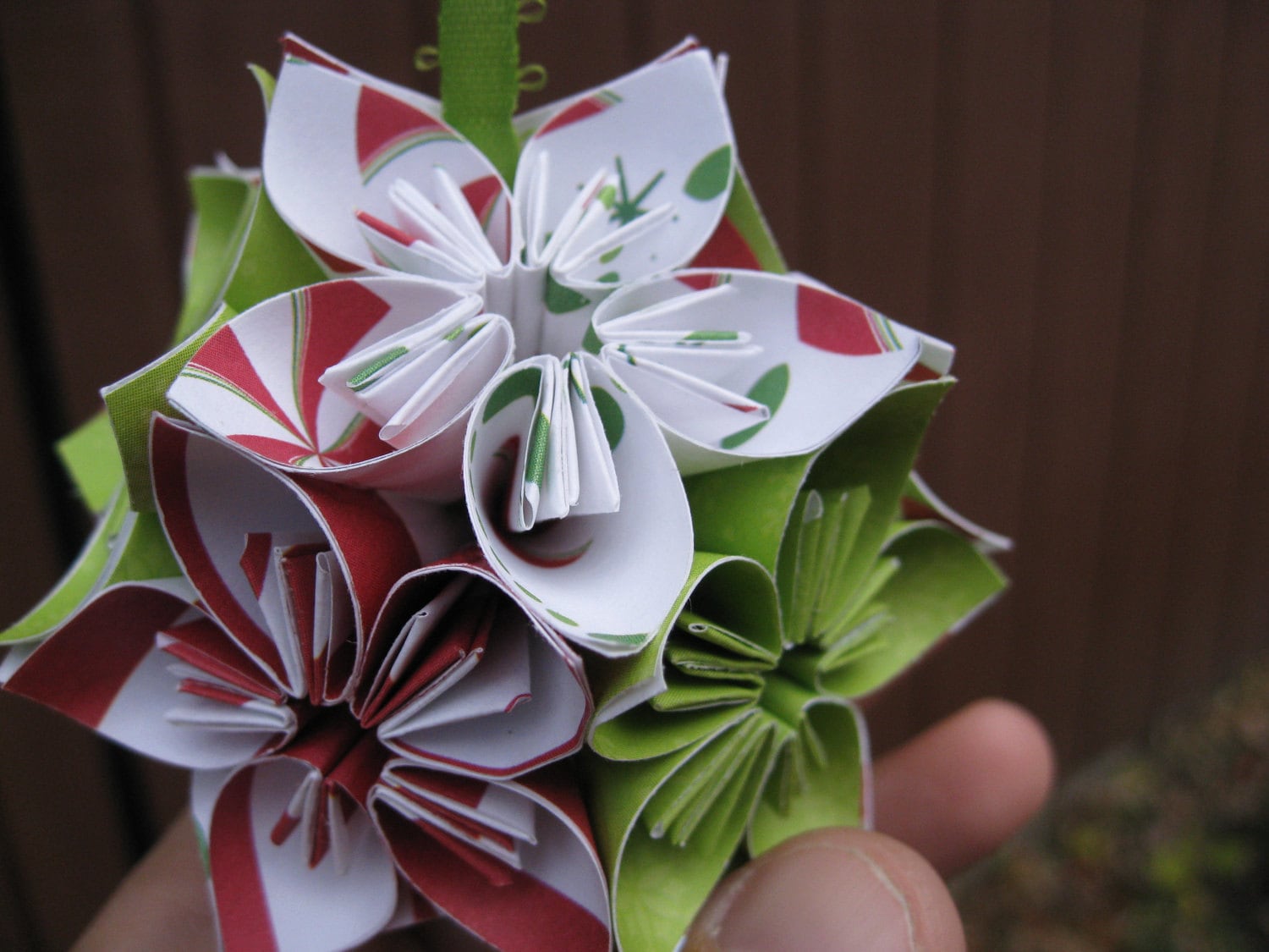 CHRISTMAS Origami Kusudama Ball Mini 3 Inch Size. Perfect for - Etsy