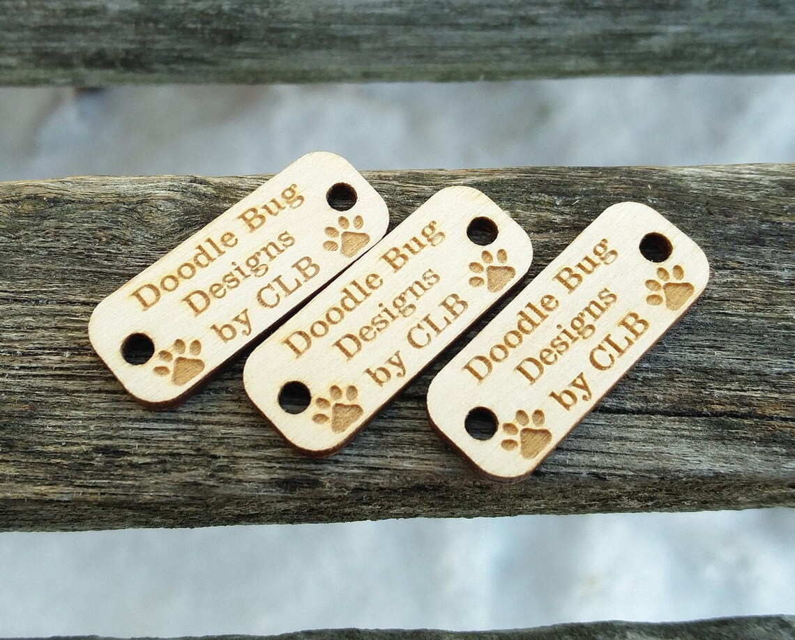 25 YOUR LOGO Tags. Custom Store Tags. Laser | Etsy