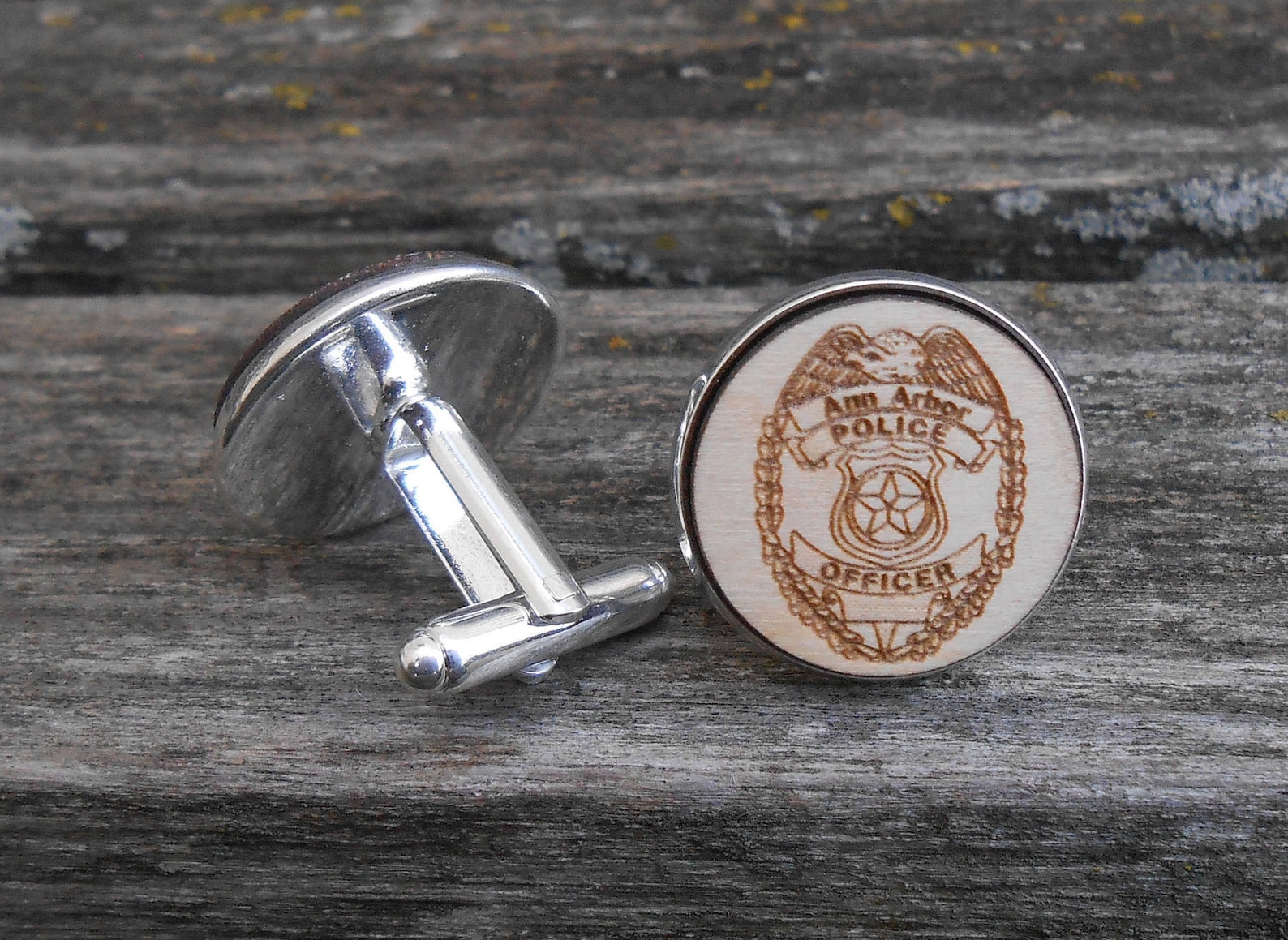 Police Custom Cufflinks. Wedding Men's Groom Gift - Etsy