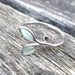 Green Leaf Ring. Silver. Gift for Anniversary Birthday - Etsy