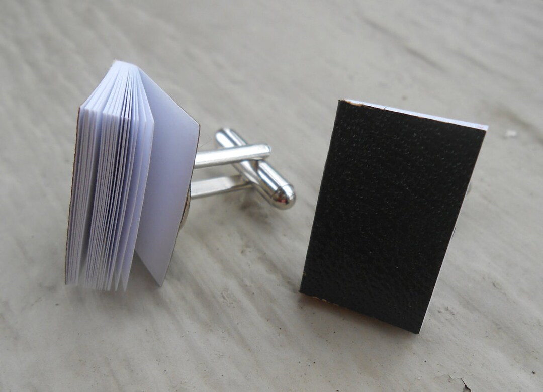 Mini Book Cufflinks. REAL BOOKS Wedding, Men's Christmas Gift, Dad ...