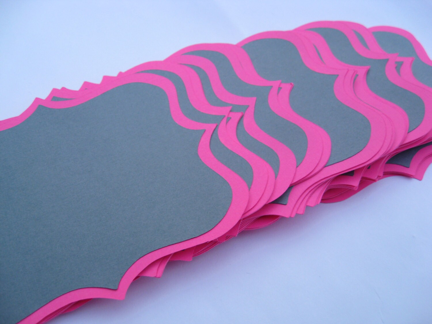 30 Layered Fancy Tags. 4 Inch. CHOOSE YOUR COLORS. Custom - Etsy