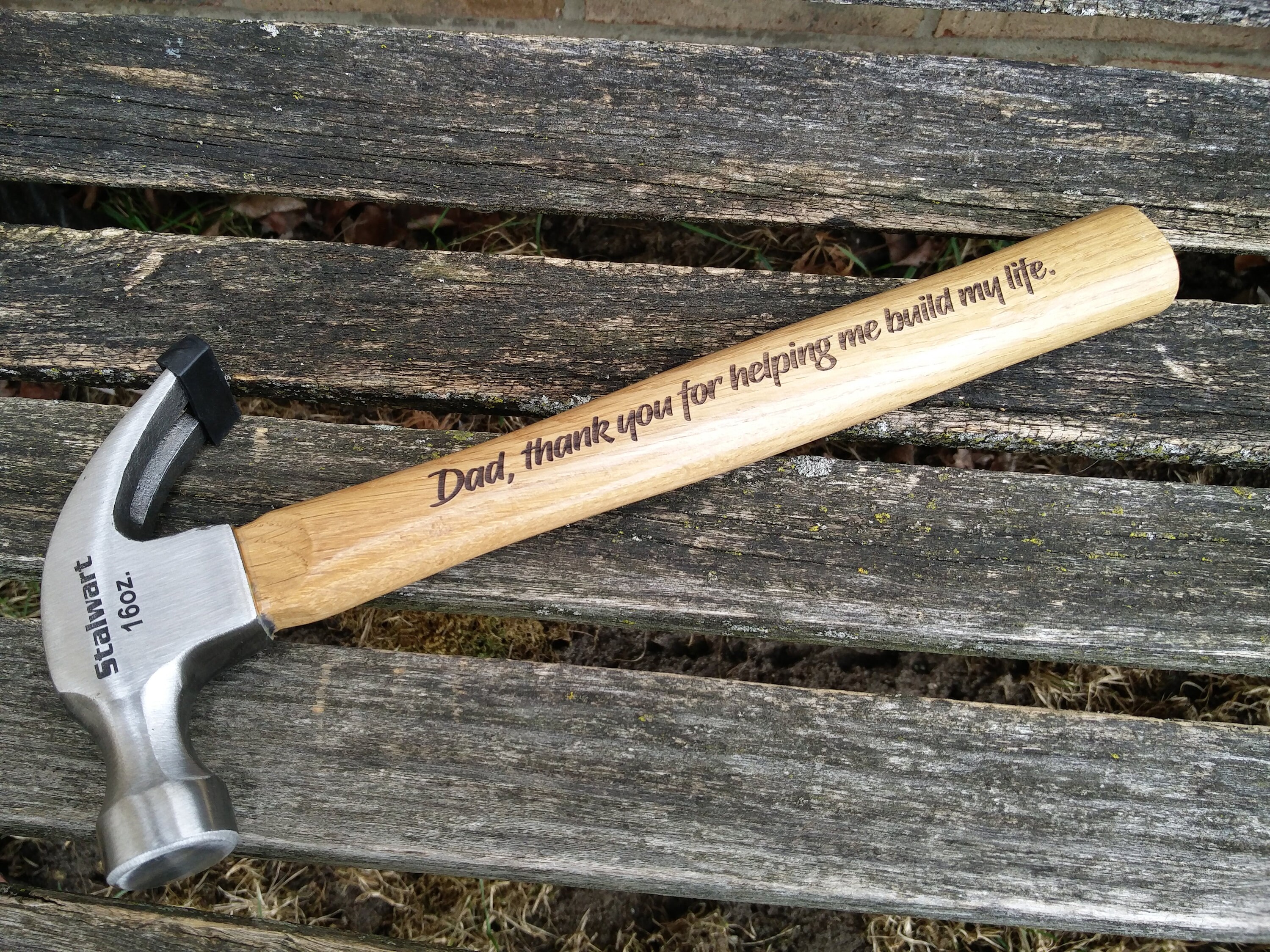 Custom Engraved Hammer Wood. Christmas Gift Wedding Father | Etsy