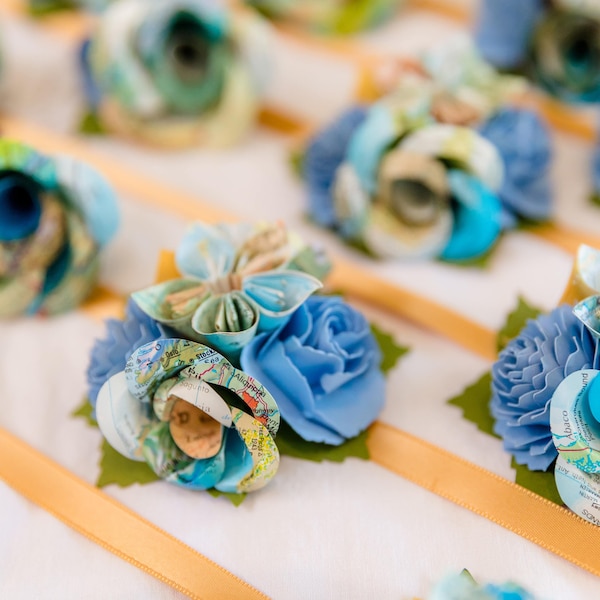 Paper Flower Corsage - Etsy