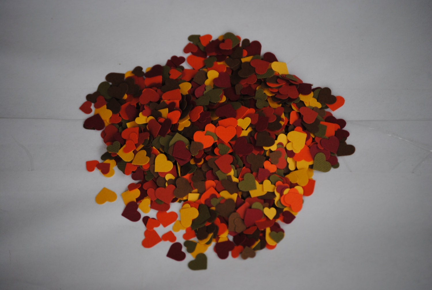 Fall Mix Over 2000 Mini Confetti Hearts. Weddings Showers | Etsy