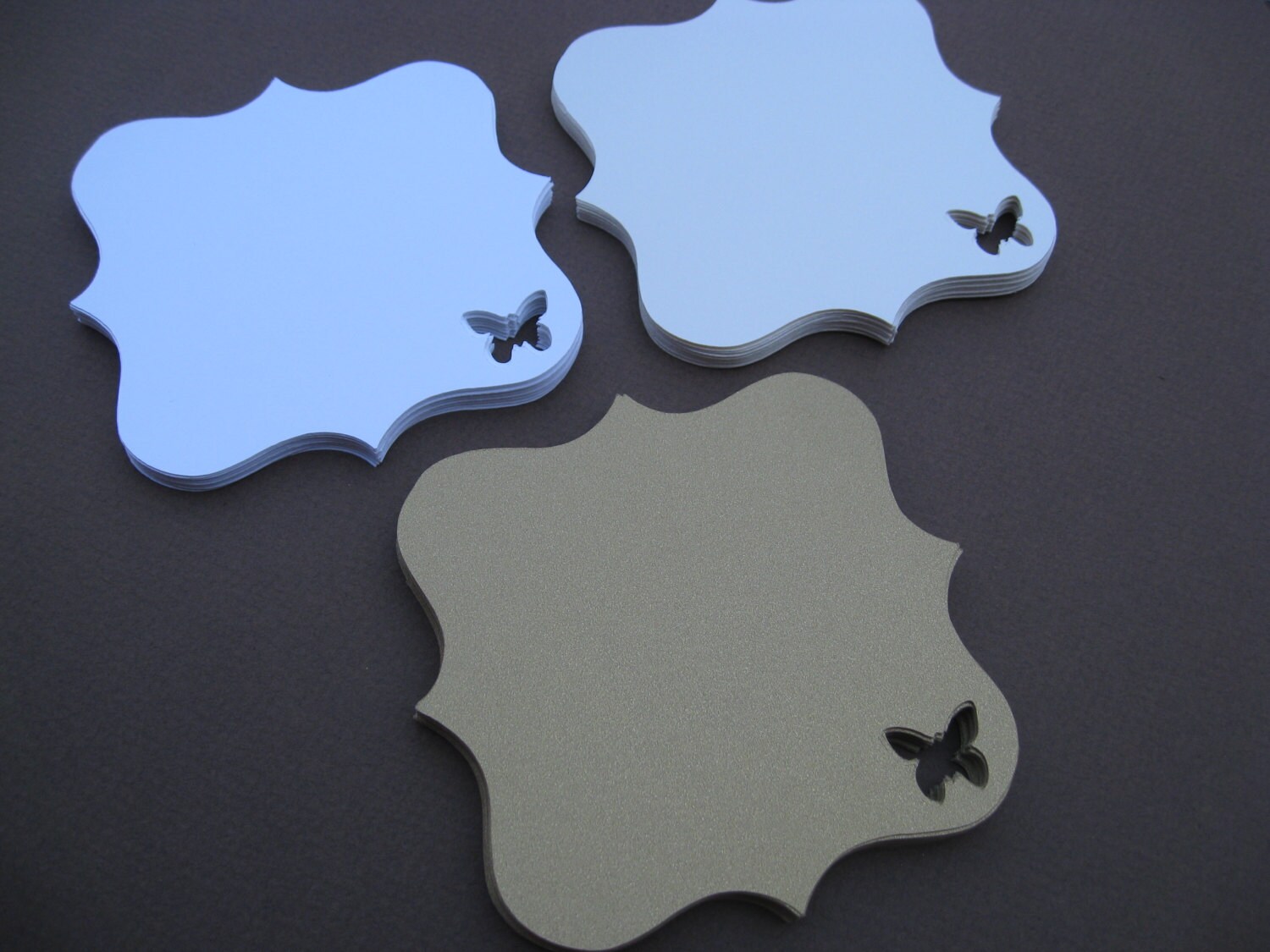 50 Butterfly Tags. 3.5 Inch. CHOOSE YOUR COLORS. Weddings - Etsy