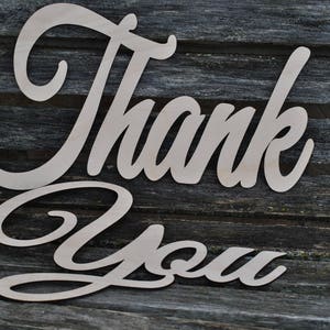 Thank You Wood Sign. Wedding Card, Decoration. Rustic. Custom ...