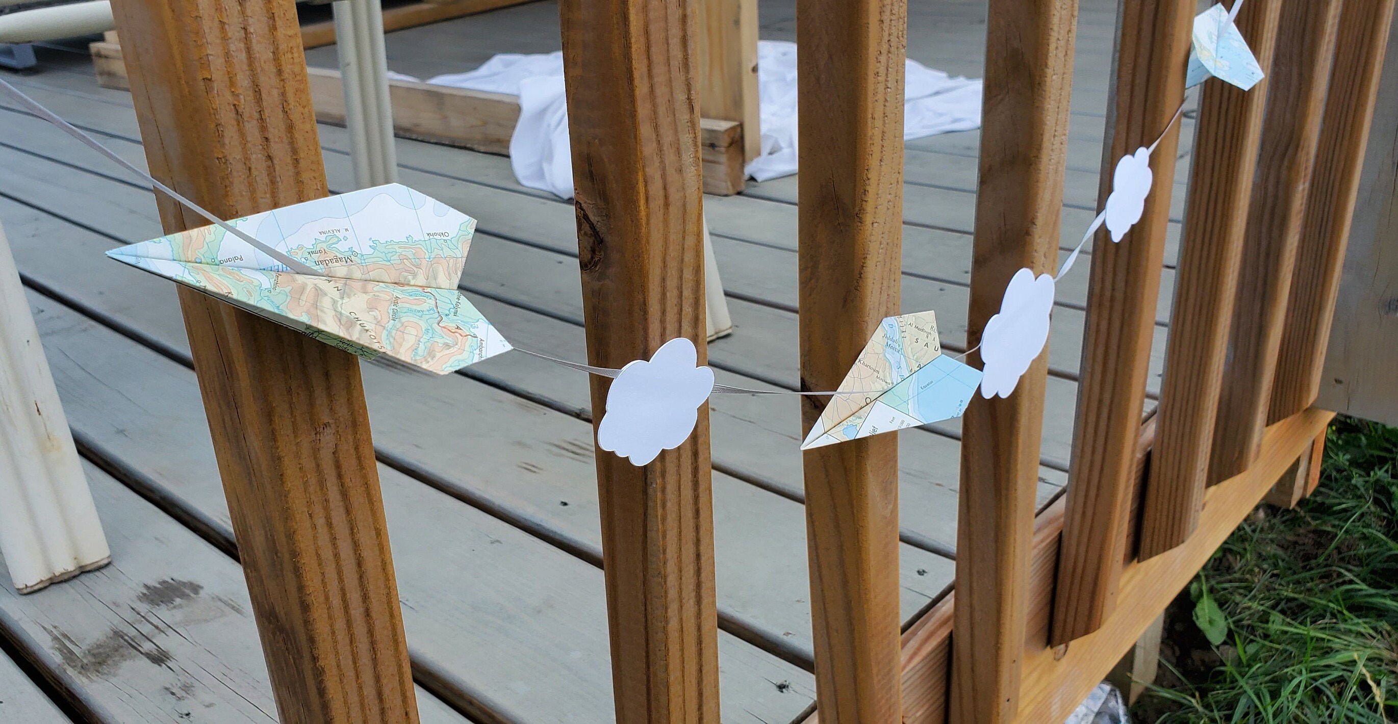 Paper Airplane Garland. Birthday Decor Wedding Decorations. | Etsy