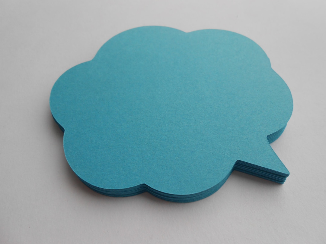 50 Speech Bubbles, Cloud Shaped. 3 Inch. CHOOSE YOUR COLORS. Birthdays ...