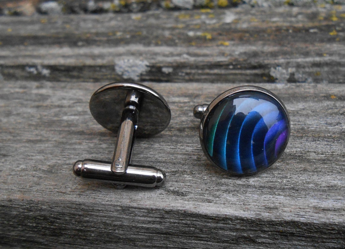 Rainbow Cufflinks. Wedding, Men's Christmas Gift, Groomsmen, Dad ...