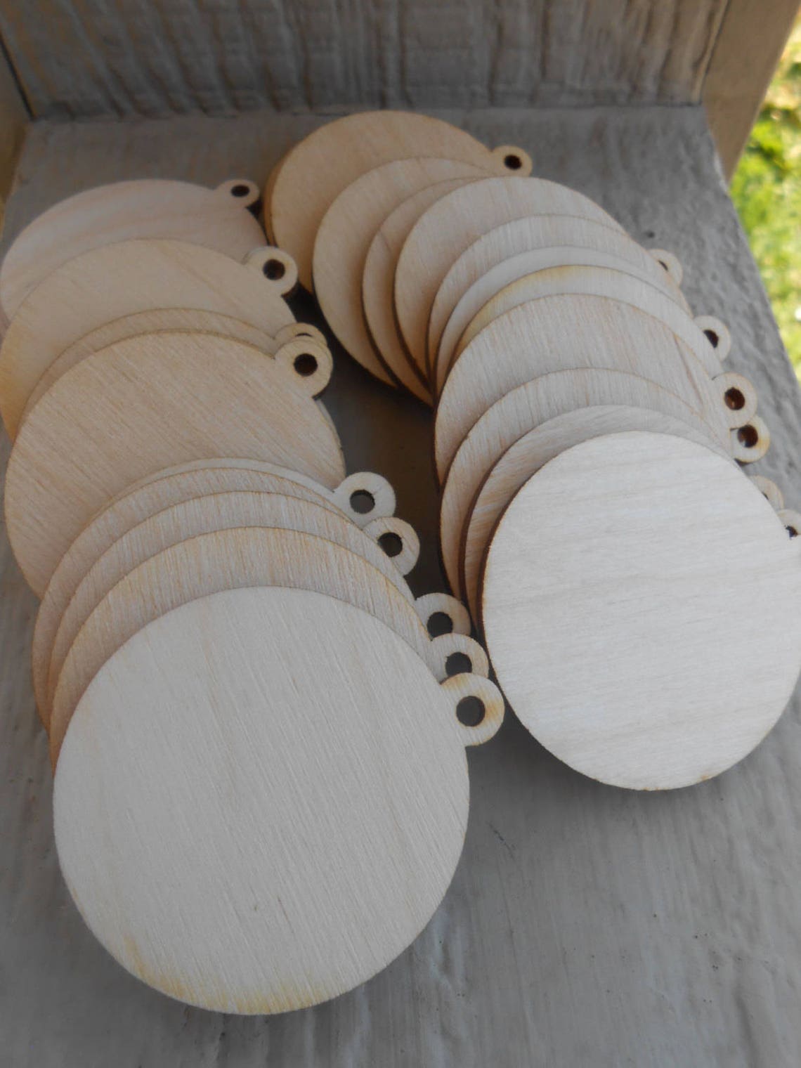 100 Wood Ornament Tags. Pendant Circles CHOOSE YOUR SIZE. | Etsy