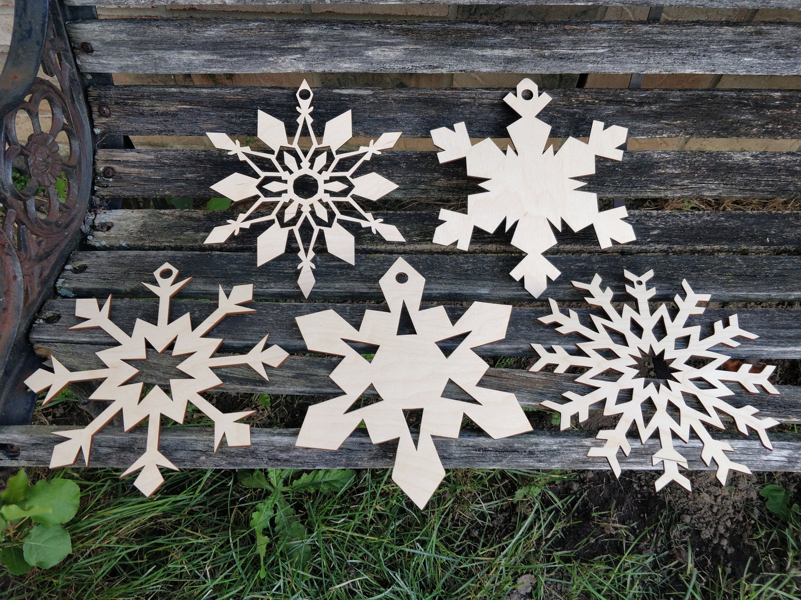 Huge Snowflake. 17 Inch. Large Laser Cut Wood. Christmas, Holiday ...