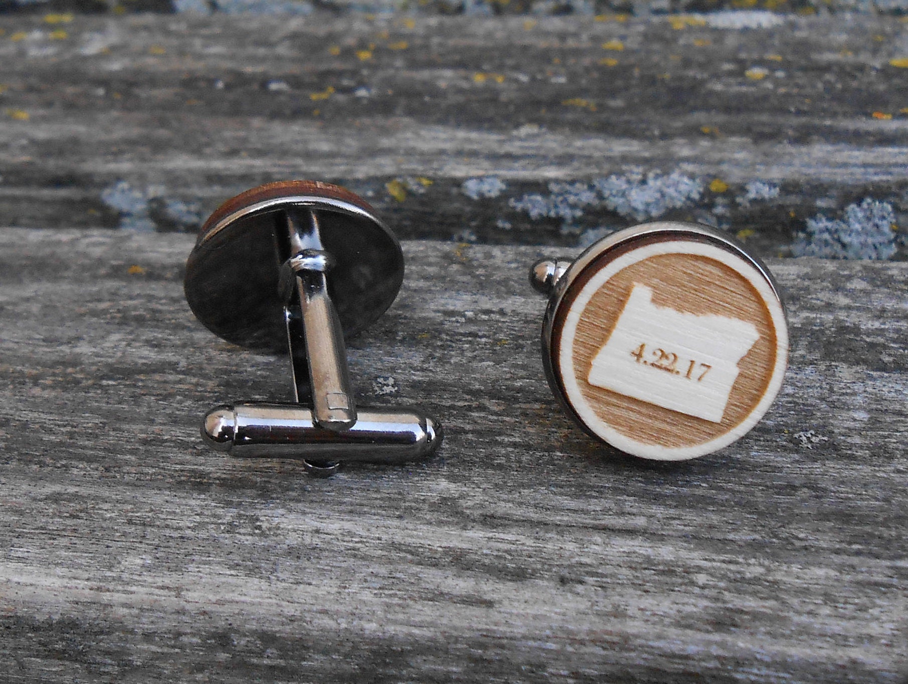 Personalized State Cufflinks. or Country. Gift for Groom, Wedding ...