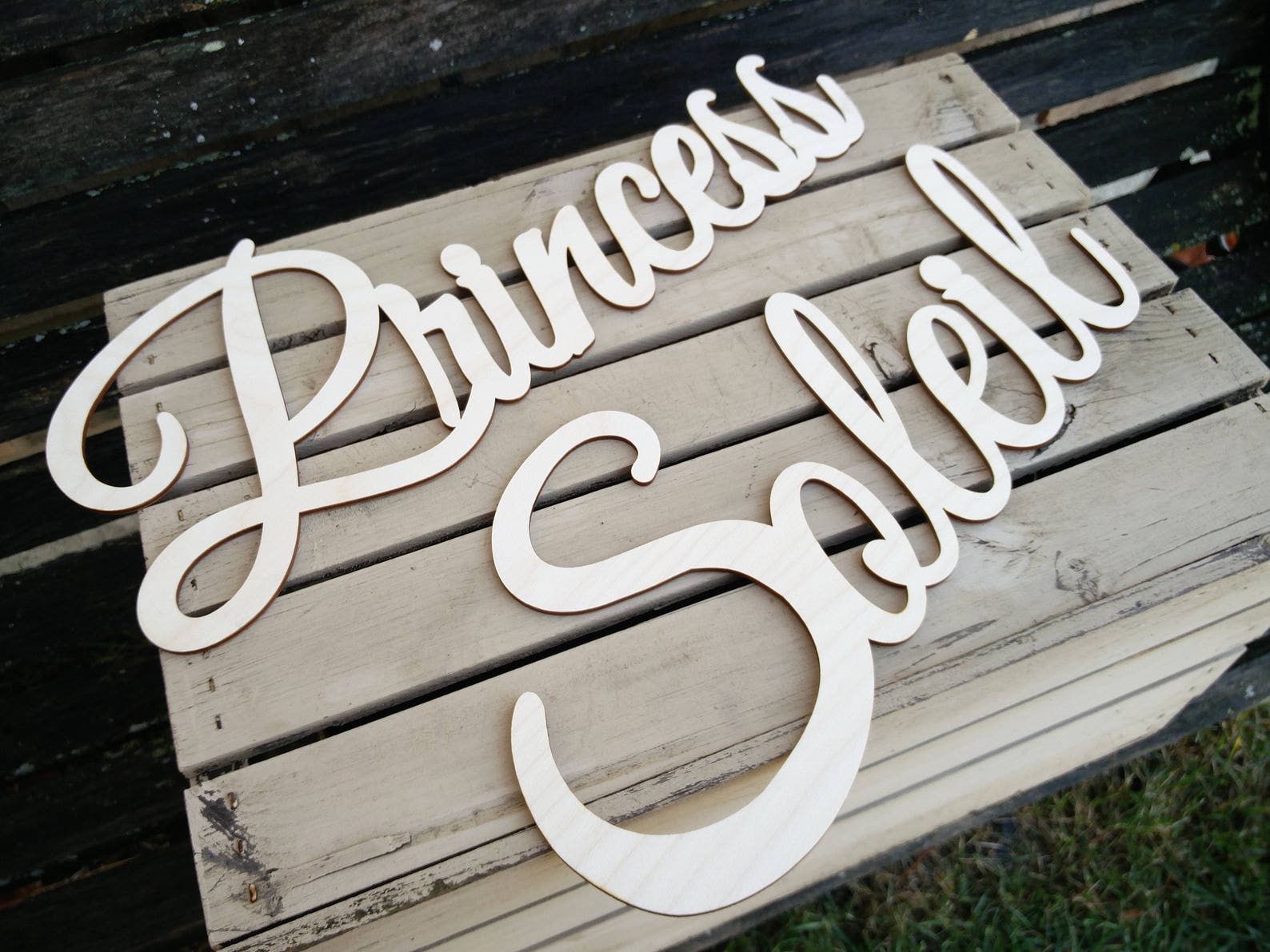 Custom Princess Sign. CHOOSE YOUR COLOR Personalized Wood - Etsy
