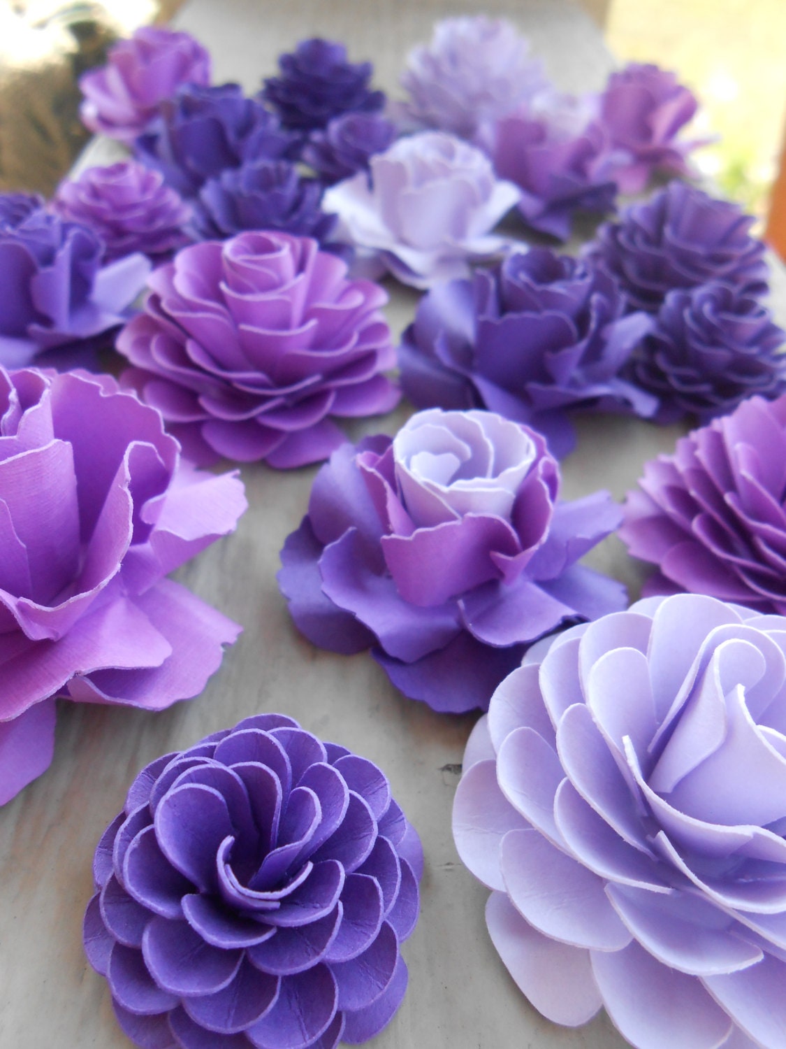 Cake Topper Flowers Paper Decorations. CHOOSE YOUR COLORS. - Etsy