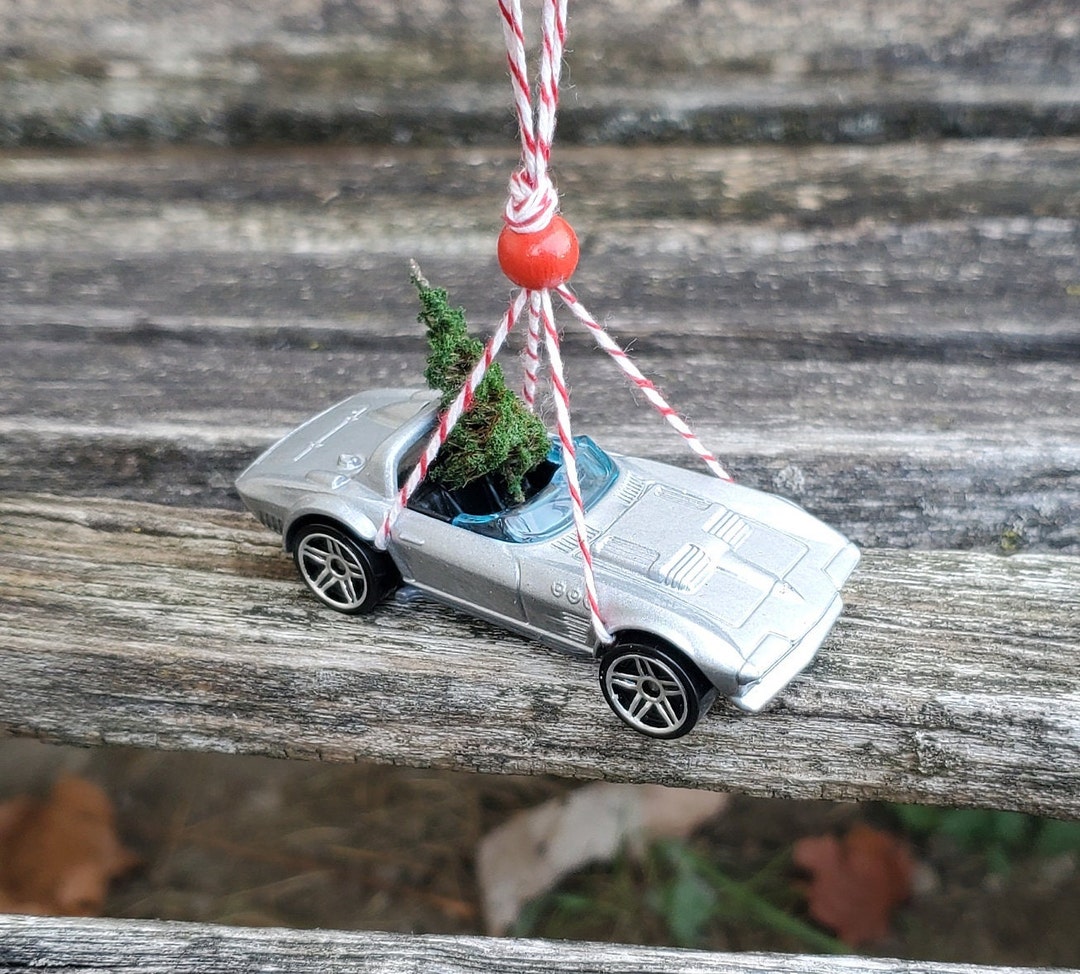 Car & Tree Ornament. Corvette Ornament. Perfect Gift. Unique, Christmas ...